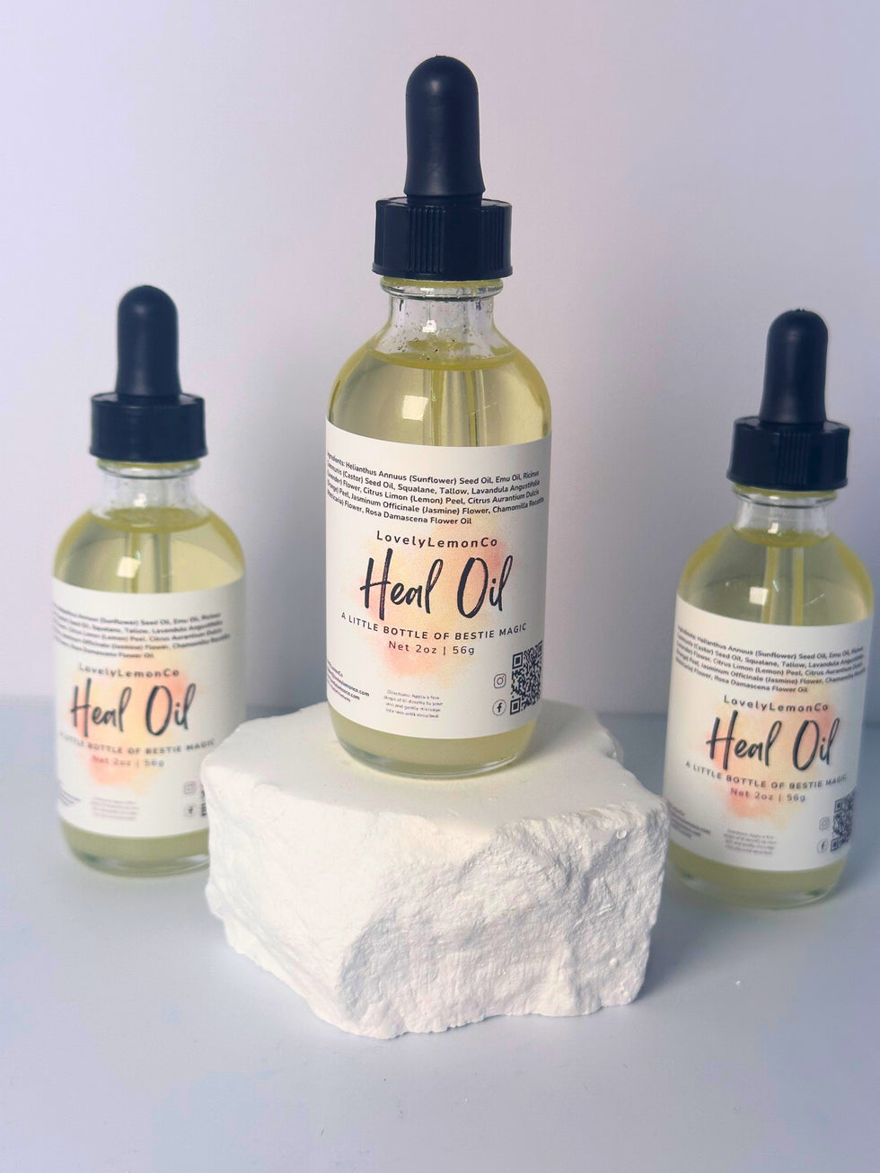 Heal Facial Oil- Beef Tallow + Emu Oil – LovelyLemonCo LLC