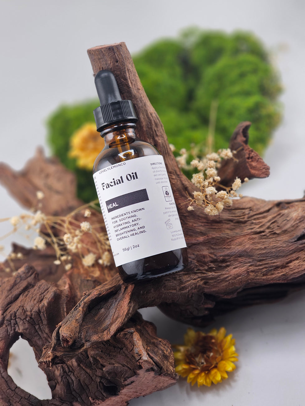 Heal Facial Oil- Beef Tallow + Emu Oil – LovelyLemonCo LLC